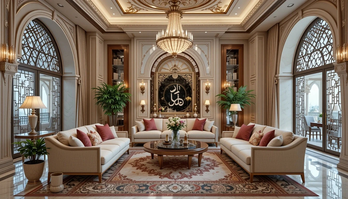 Design degli interni del Majlis arabo a Dubai - Rectangle Interior